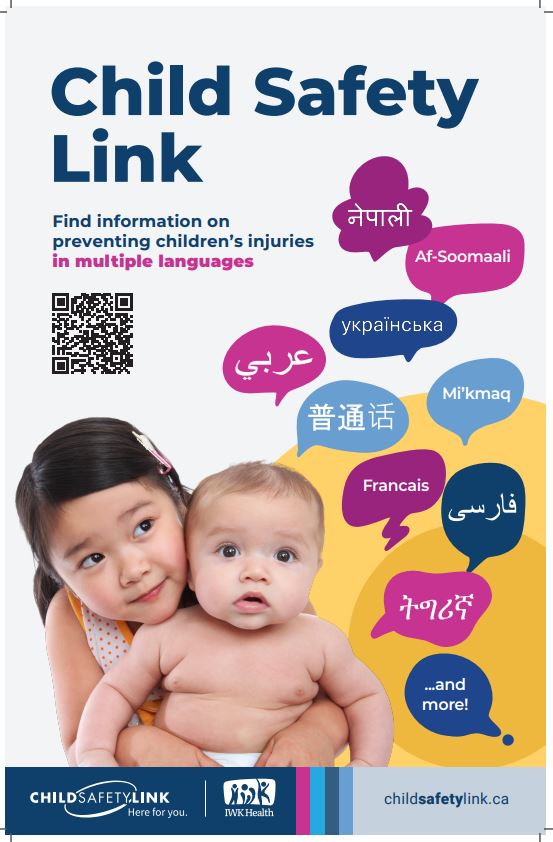 Child Safety Link Poster with QR code – IWK Child Safety Link
